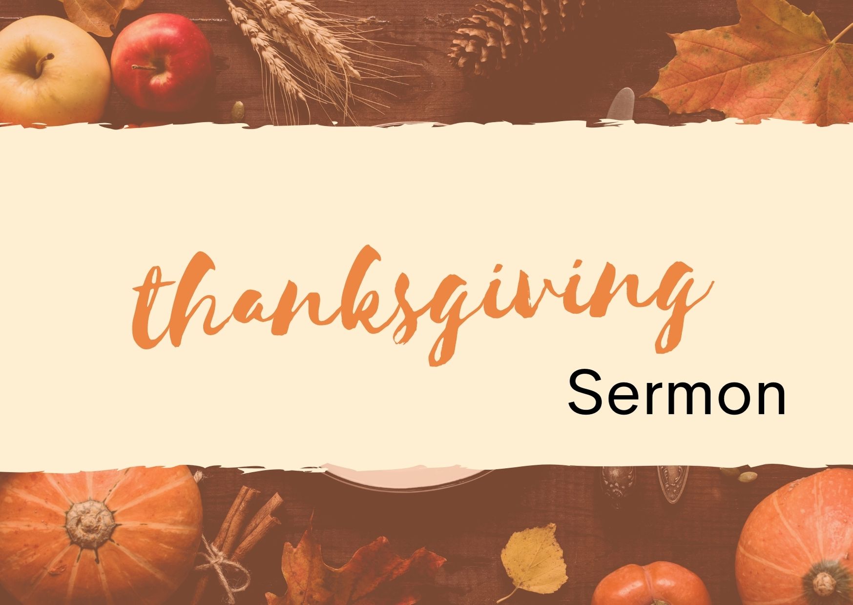 Thanksgiving Sermon – Blessings on the Journey