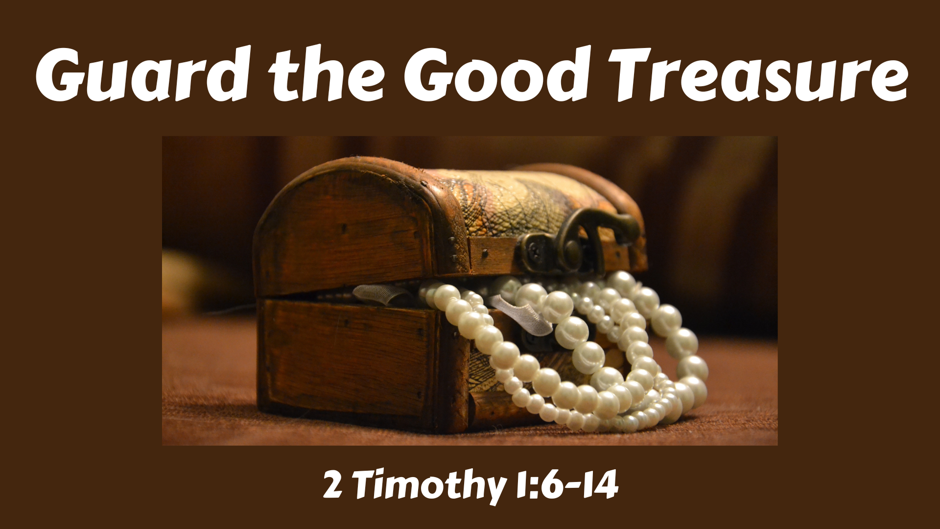 Guard the Good Treasure – Blessings on the Journey